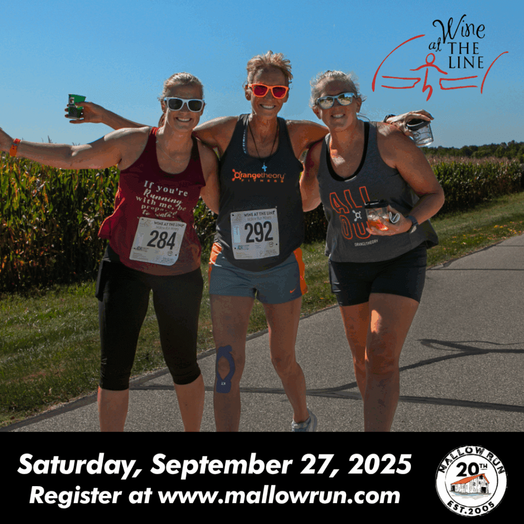 2025 Wine at the Line 5-Mile Run & 5K Run/Walk – Mallow Run Winery